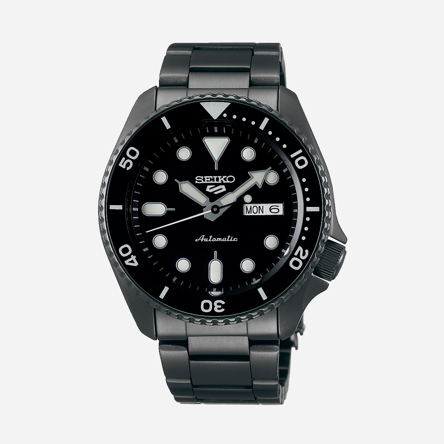 Relógio Seiko Masculino Automático em Aço Preto | MONTE CARLO