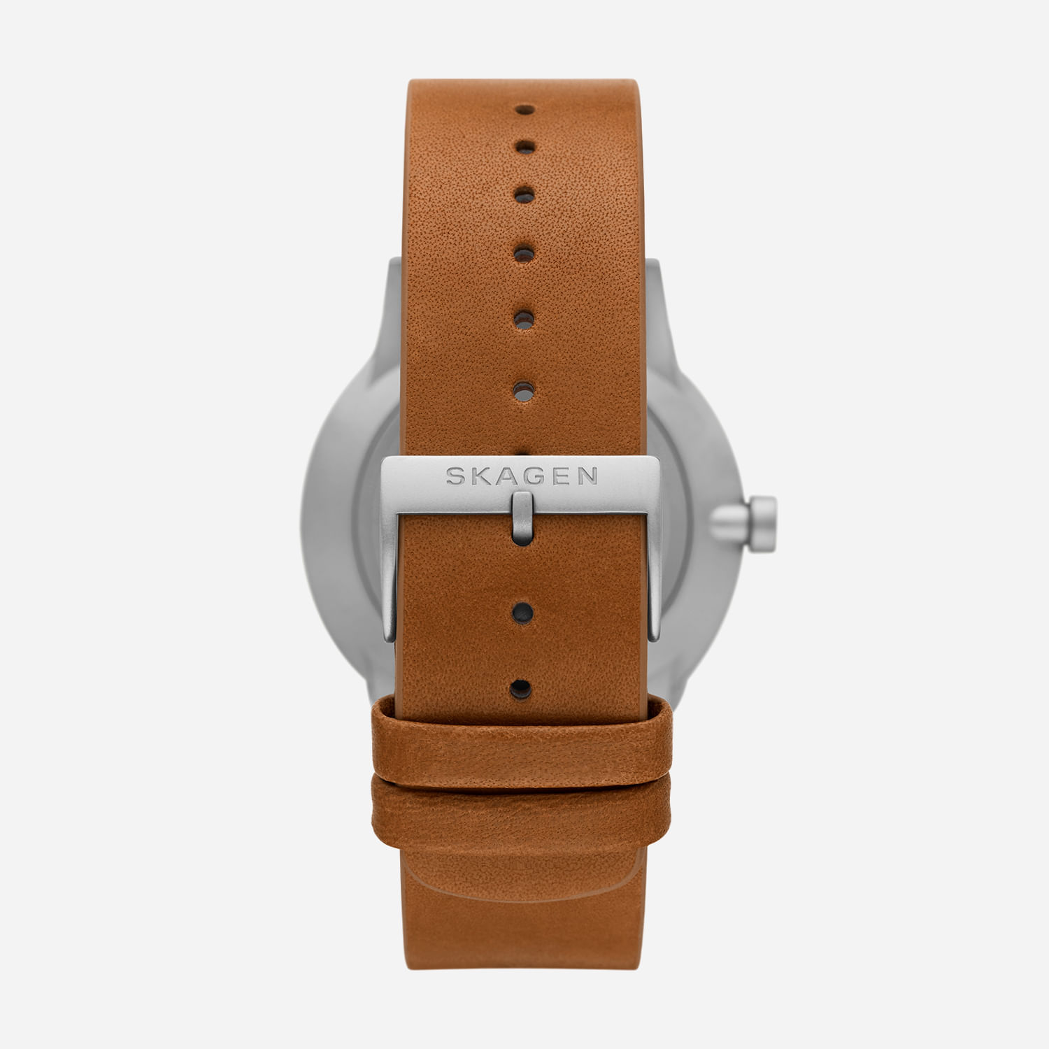 Relógio Skagen Energia Solar com Pulseira de Couro Marrom SKW6739B1 ...