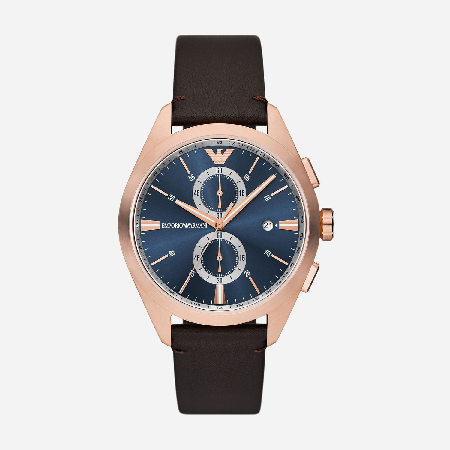 Relógio Emporio Armani em Couro Marrom AR11554B1 | MONTE CARLO