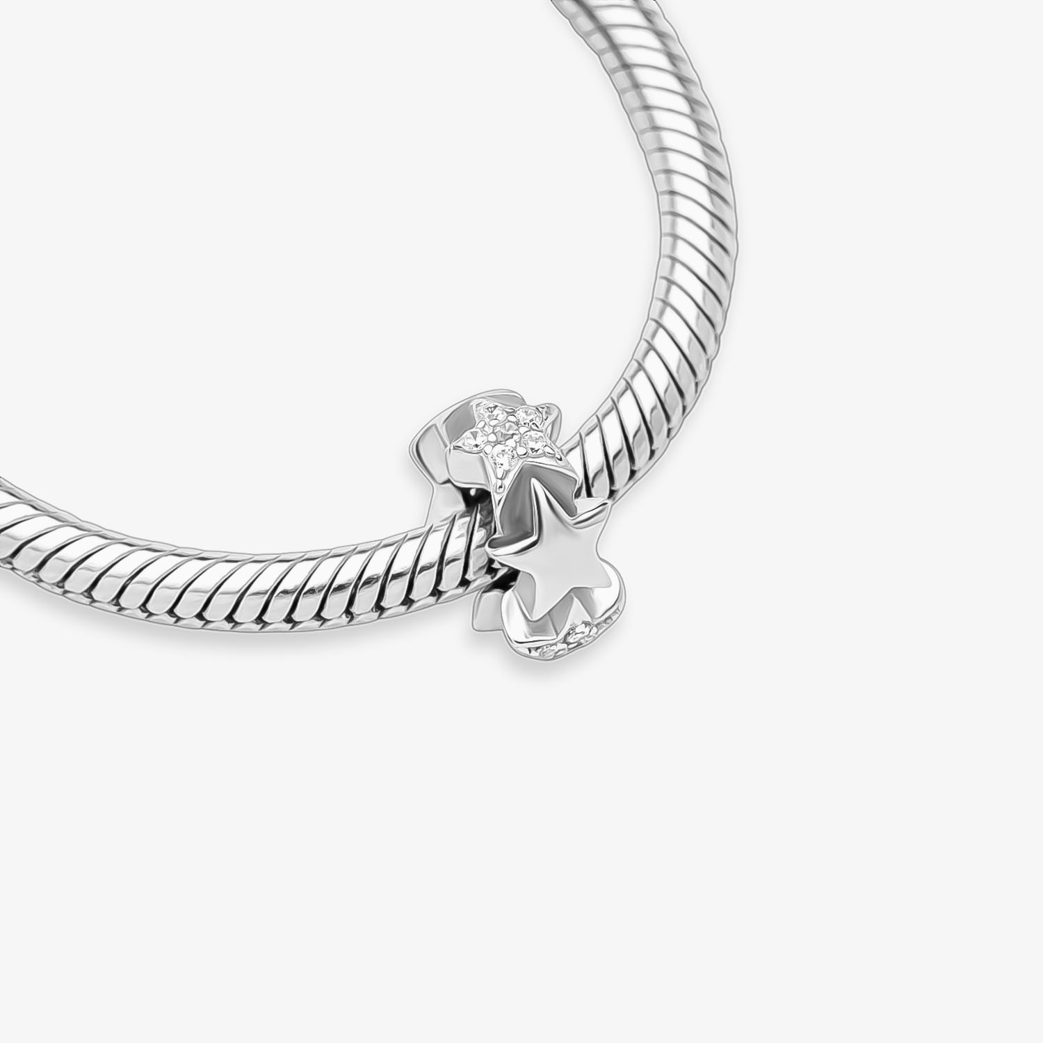 Charm Separador Estrelas Cravejado em Prata 925 | MONTE CARLO