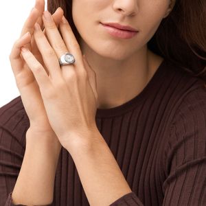 Relógio de Dedo Fossil em Aço Prateado e Cristais ES5321 | MONTE CARLO