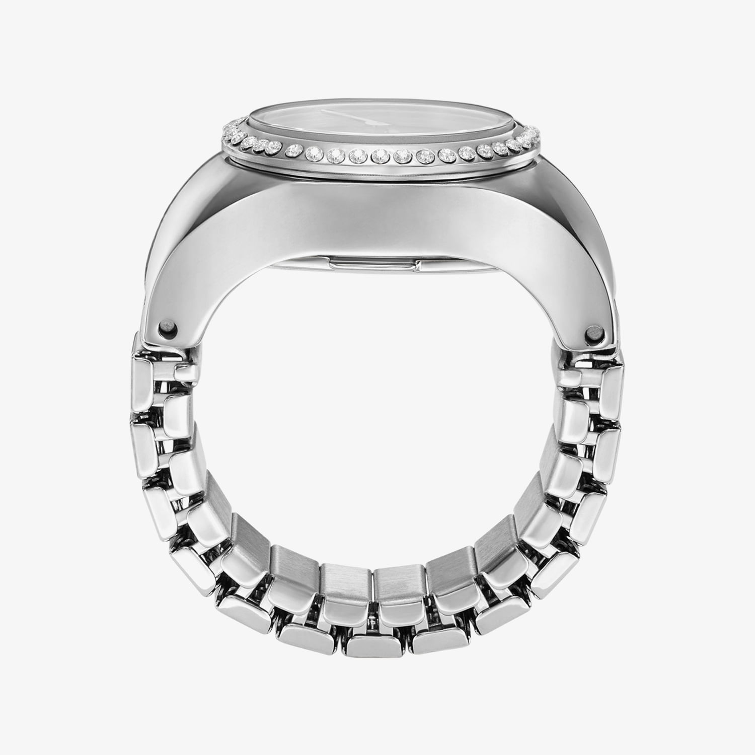 Relógio de Dedo Fossil em Aço Prateado e Cristais ES5321 | MONTE CARLO