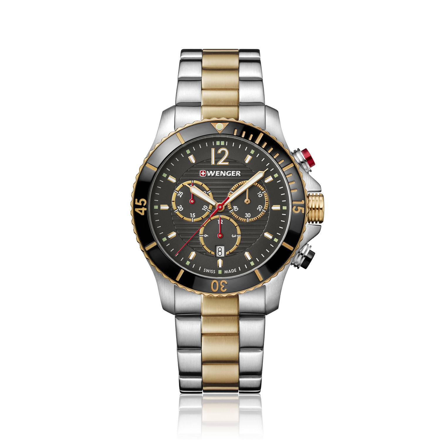 Relógio Wenger Seaforce Cronógrafo Masculino em Aço Bicolor | MONTE CARLO