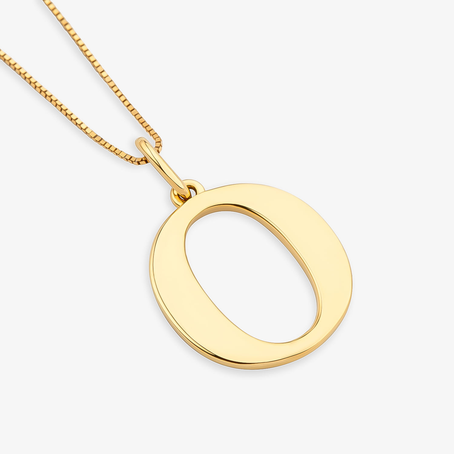 Pingente Letra O em Ouro Amarelo 18K | MONTE CARLO