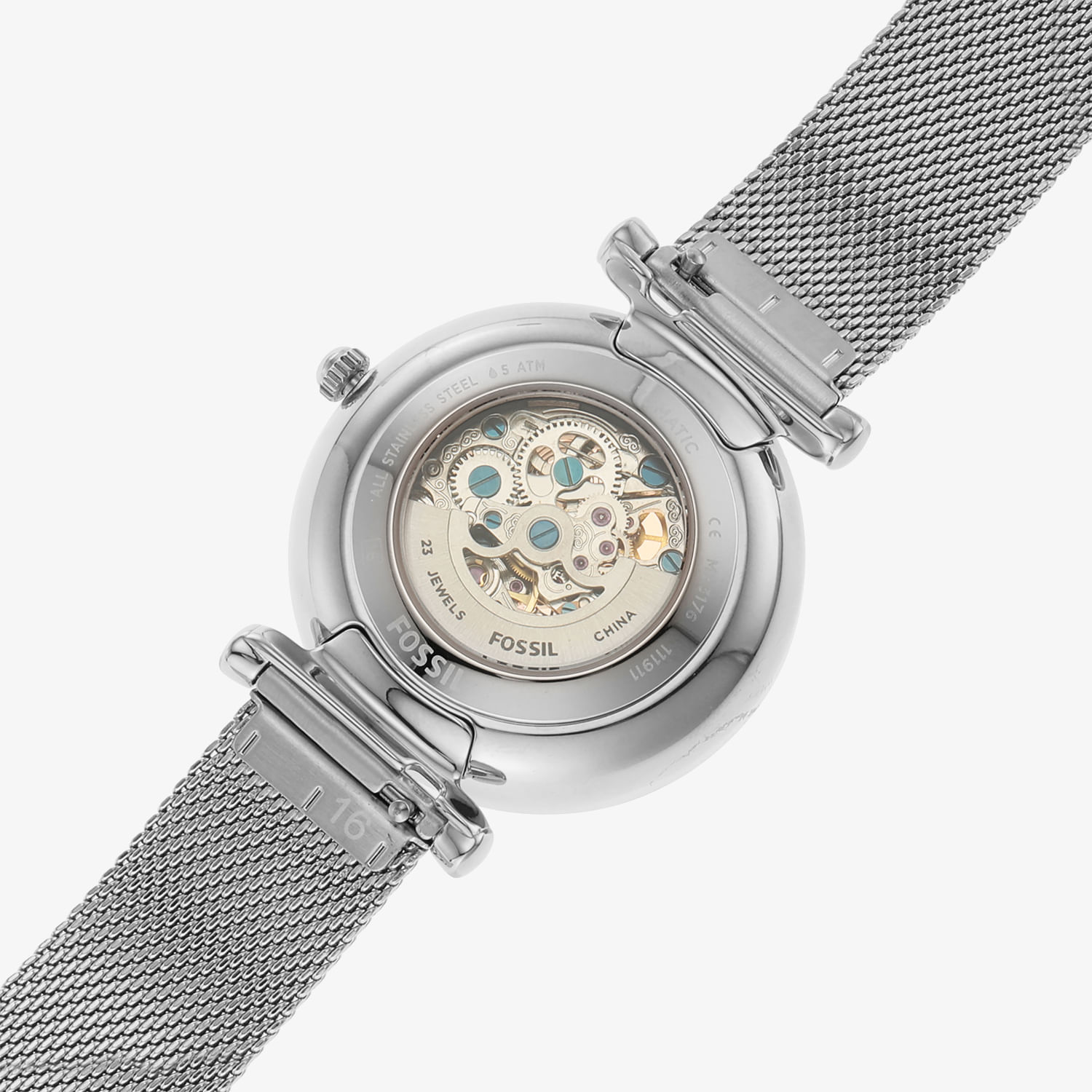 Relógio Fossil Automático Feminino Carlie em Aço ME3176/1KN | MONTE CARLO