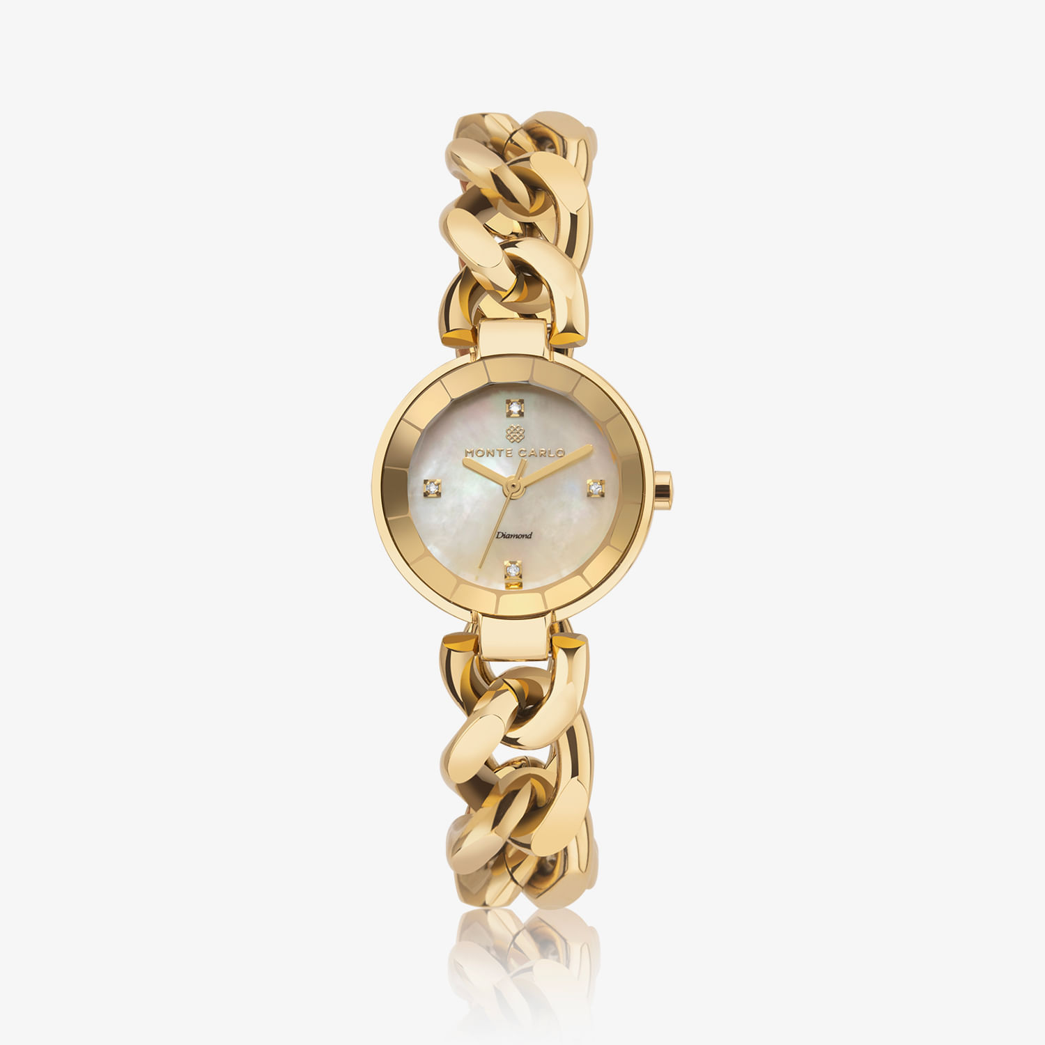 Relógio Monte Carlo Feminino Edição Comemorativa com Diamantes e ...